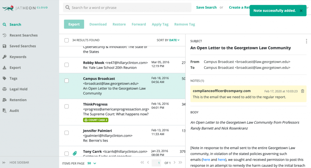 Email Notes and Improvements for Role Permissions & Audit Logs