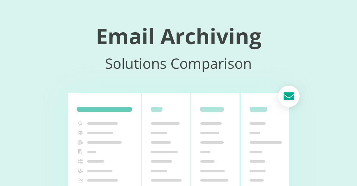 Email Archiving Software Comparison - Cloud, Hardware & More