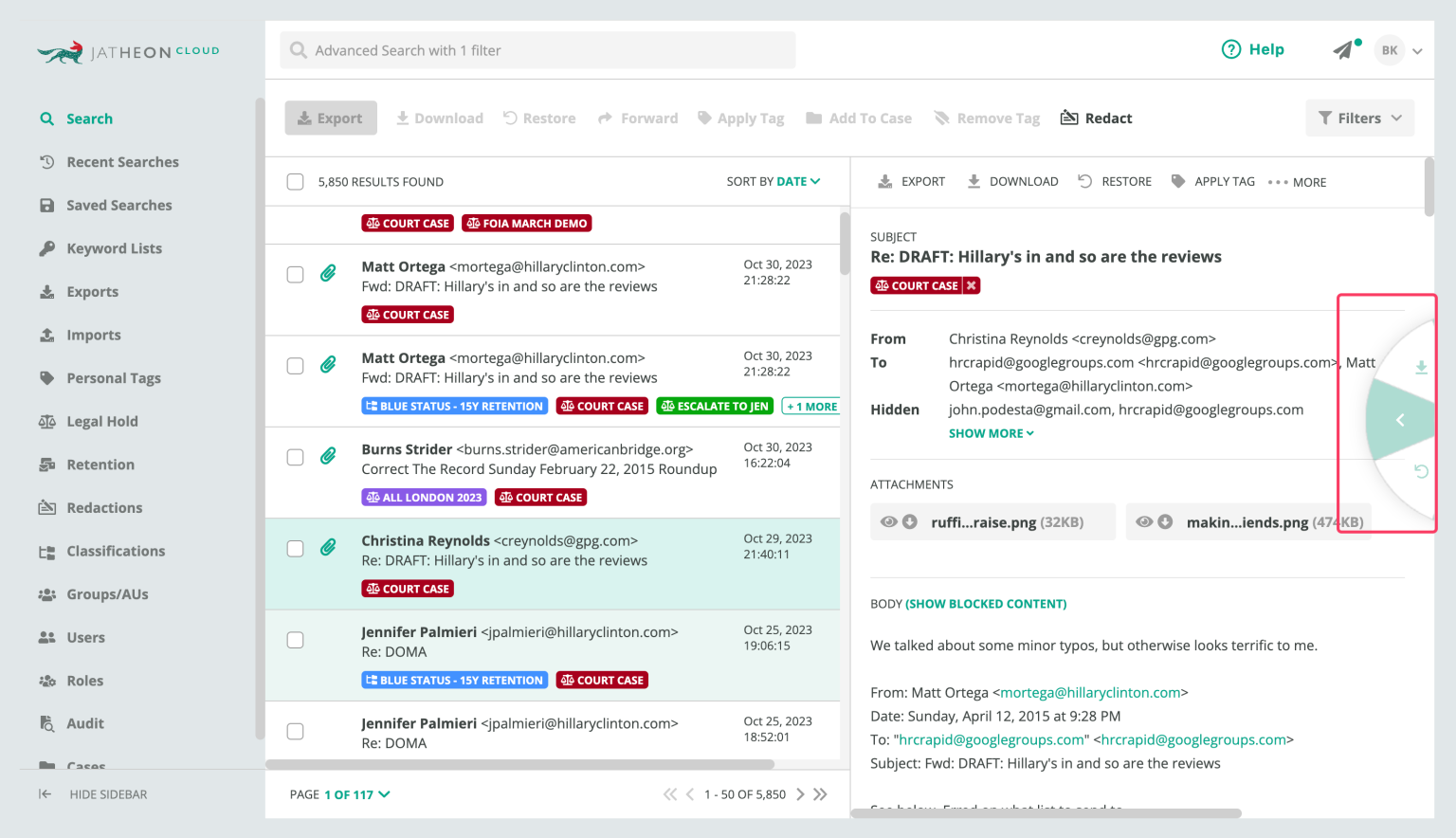 New on Jatheon Cloud: Falcon Navigation, New Export Formats and More