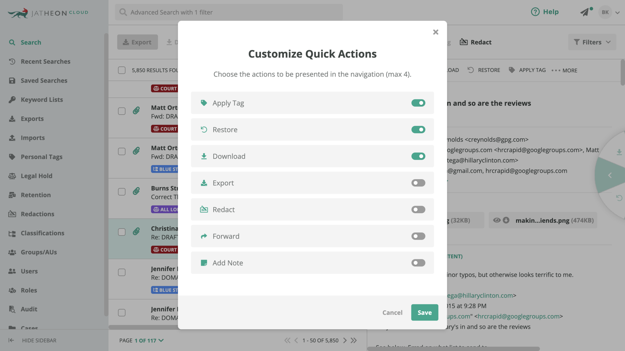 New on Jatheon Cloud: Falcon Navigation, New Export Formats and More